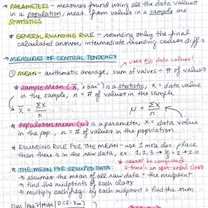 AP Statistics Notes With Practice Problems 80 Pages - Etsy UK