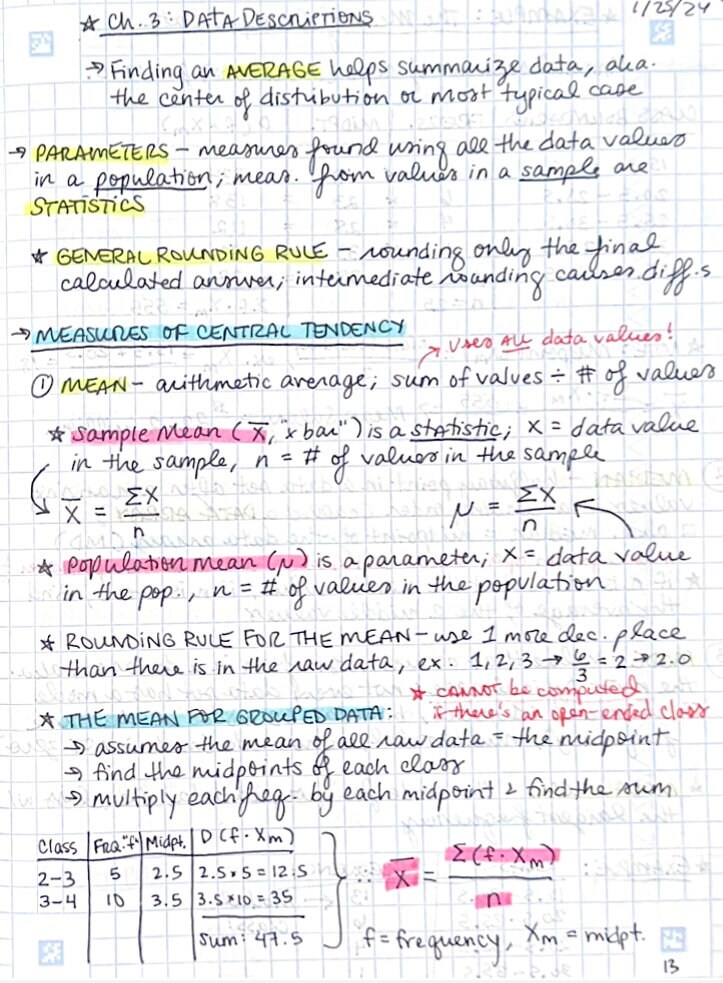 AP Statistics Notes (80 Pages) - Etsy