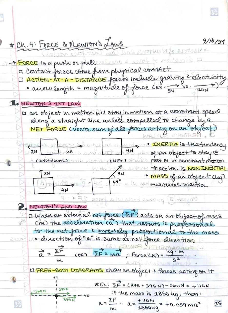 AP Physics Notes (60+ Pages With Practice Problems) - Etsy