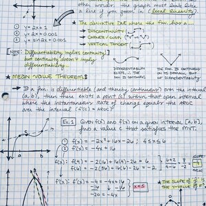 AP Calculus AB Notes - Etsy