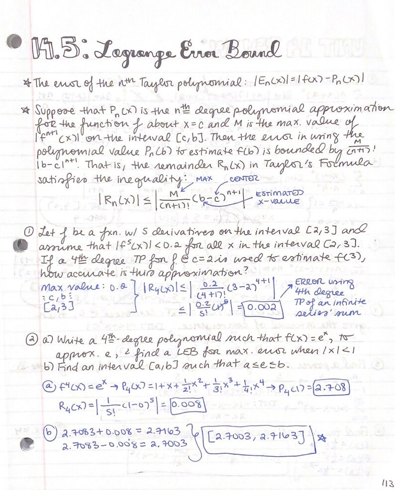 AP Calculus BC Notes - Etsy Canada