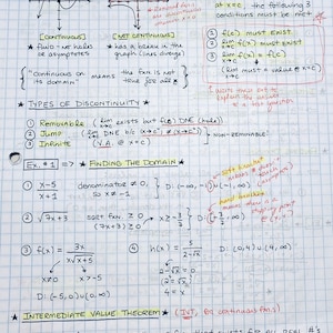 AP Calculus AB Notes With Practice Problems 40 Pages - Etsy