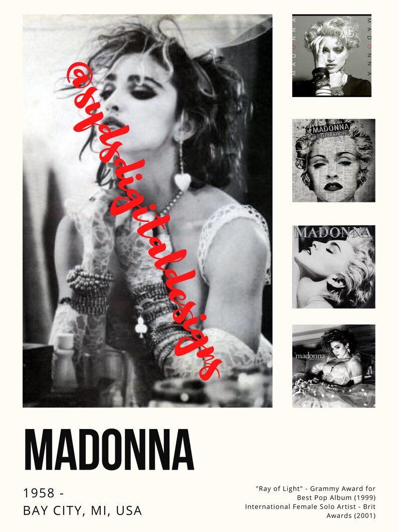 Classic Female Rockers Poster Collection - Etsy