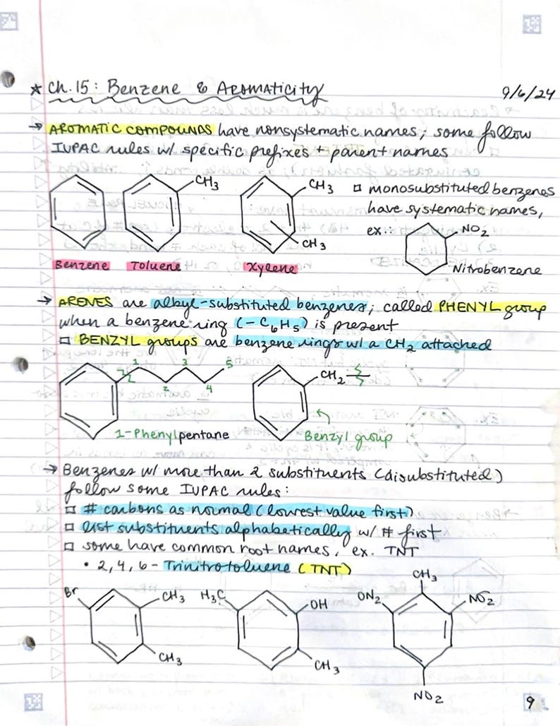 Organic Chemistry 2 Notes (70+ Pages With Practice Problems) - Etsy