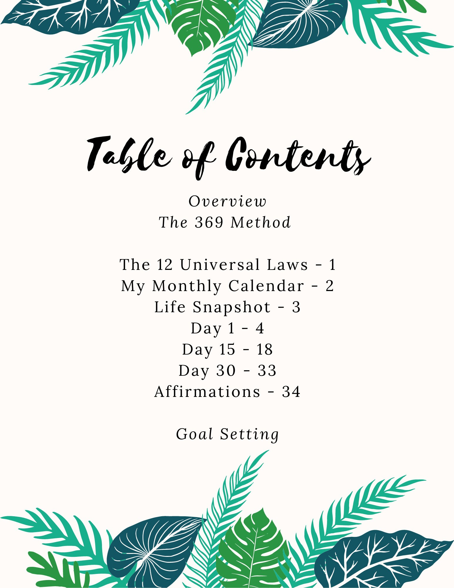 30 Day LOA Manifestation Journal - Etsy