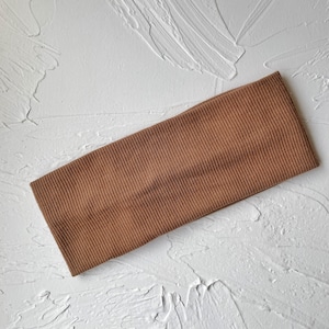 Ribbed Cotton Headband | Hairband | Yoga Band | Wide Cotton Jersey ...