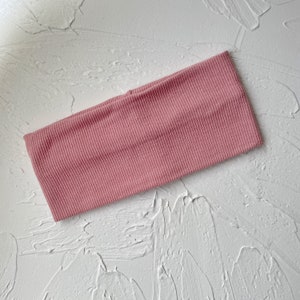 Ribbed Cotton Headband | Hairband | Yoga Band | Wide Cotton Jersey ...