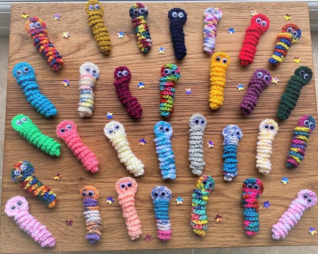 Worry Worm, Buddy Worm, Happy Worm for Worry, Anxiety, Sensory, Fidget ...