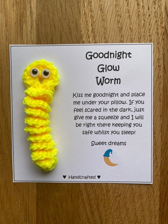 Goodnight Glow Worm Sleep Aid Worry/anxiety Handmade - Etsy UK