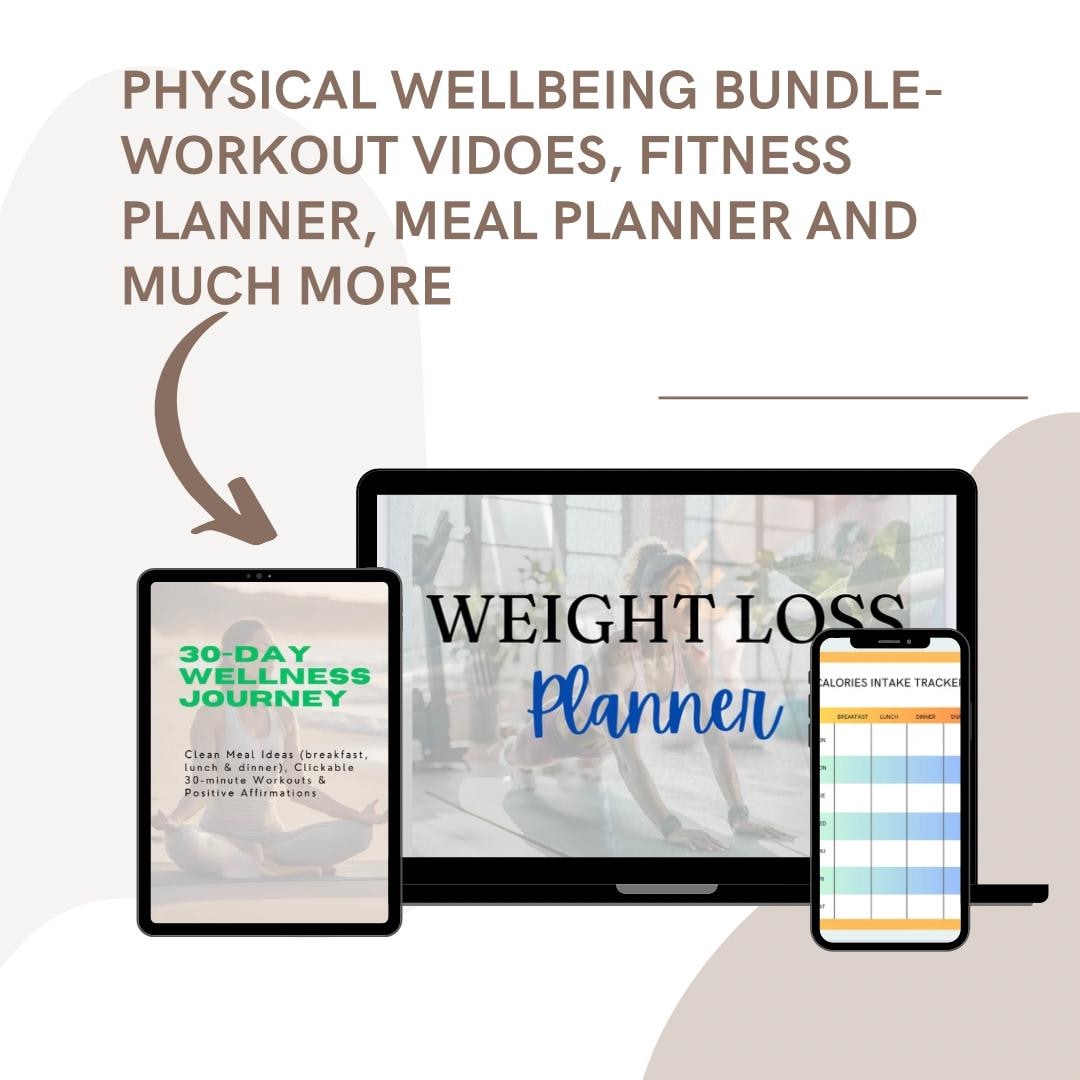 Digital Fitness Planner, Fitness Tracker, Workout Exercise Planner ...