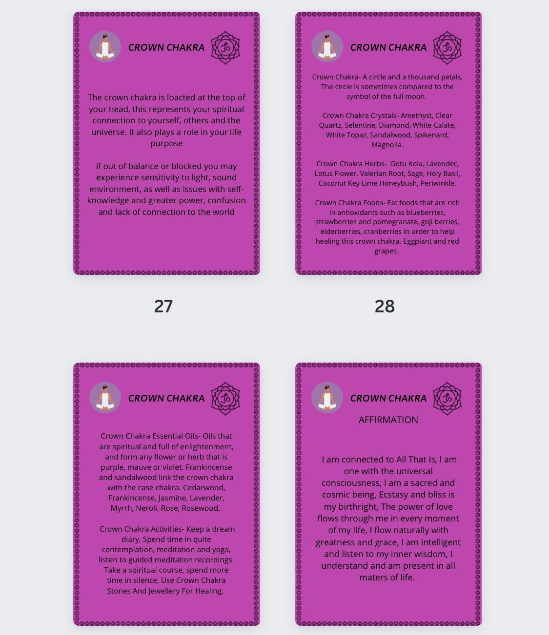 Chakra Guide Booklet PDF - Etsy