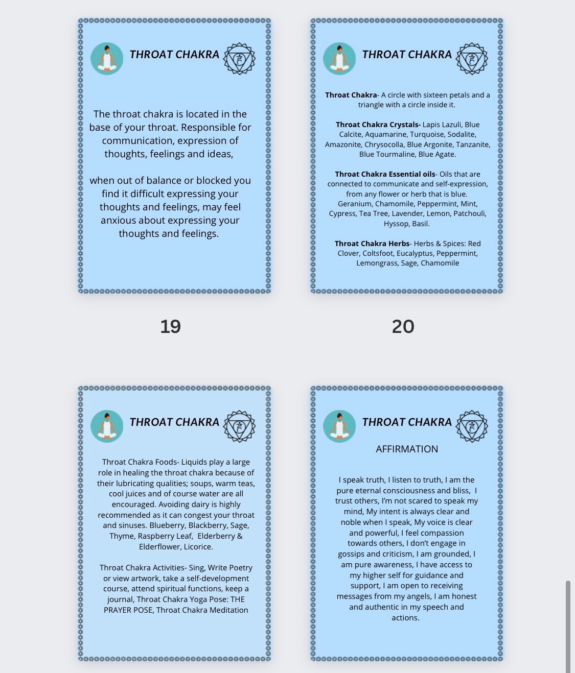 Chakra Guide Booklet PDF - Etsy