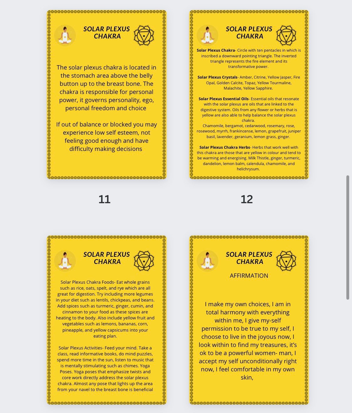 Chakra Guide Booklet PDF - Etsy