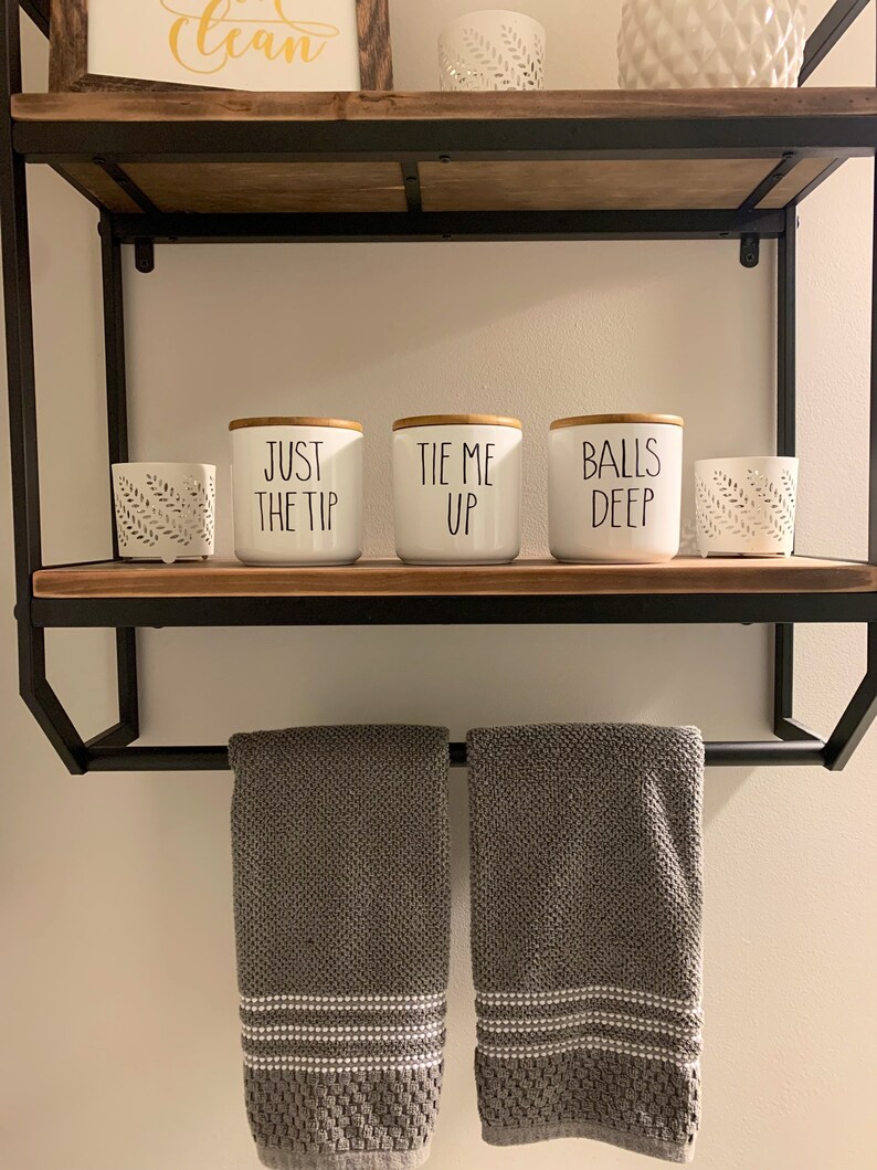 Set of 3 Funny Bathroom Containers - Etsy