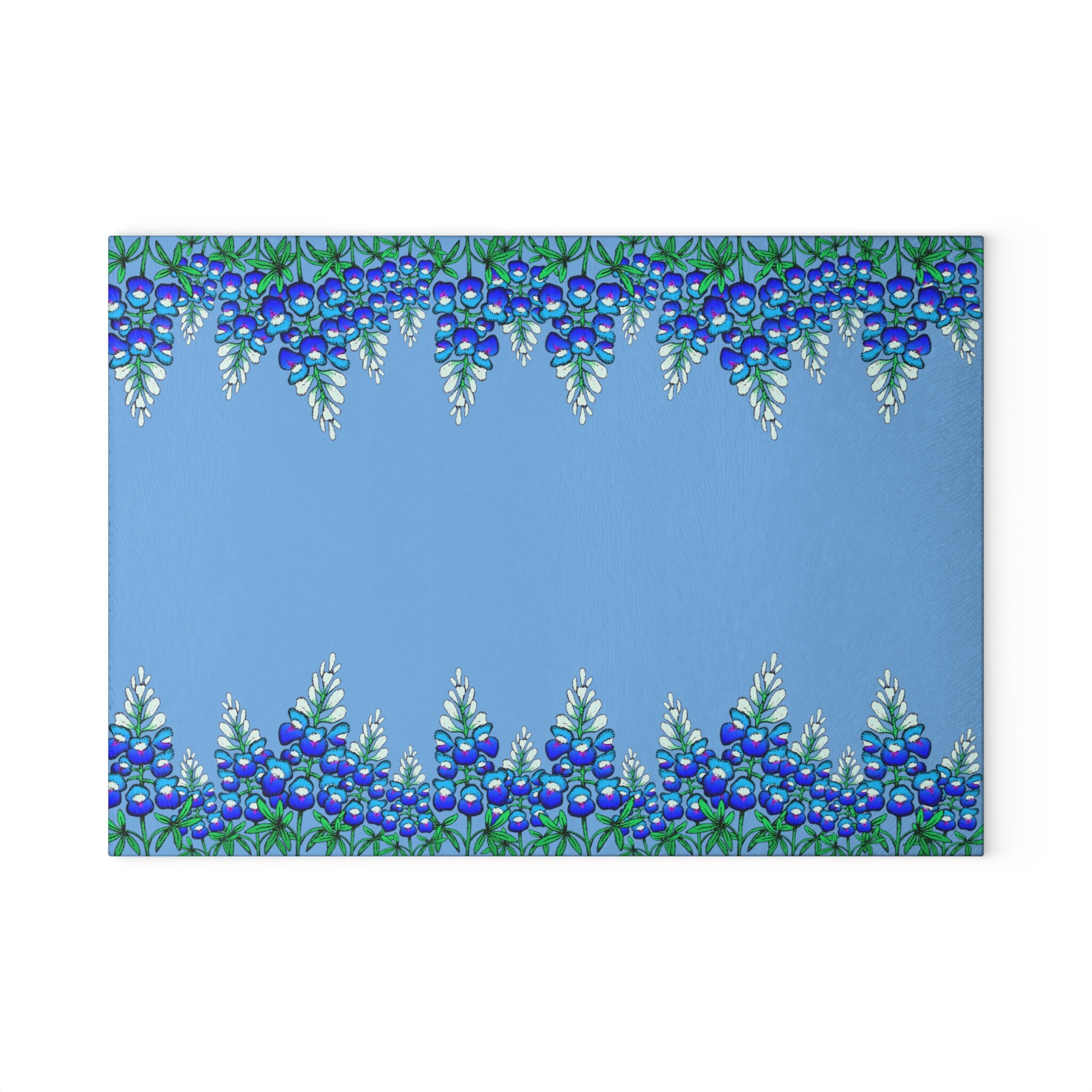 Bluebonnet Cutting Board Texas Cutting Board Glass Cutting - Etsy