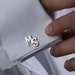 14K Gold Initial Cufflinks for Men, Silver Name Cufflink, Cufflinks for ...