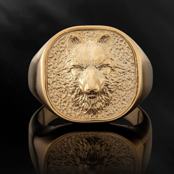 Wolf Rings for Men - Etsy