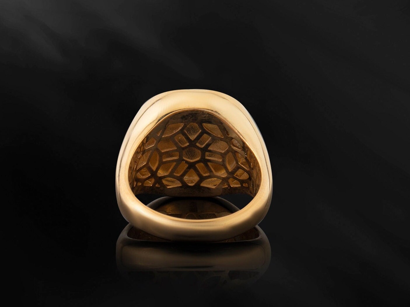 18K Gold Tiger Rings 14K Gold Signet Animal Rings 10K Tiger - Etsy