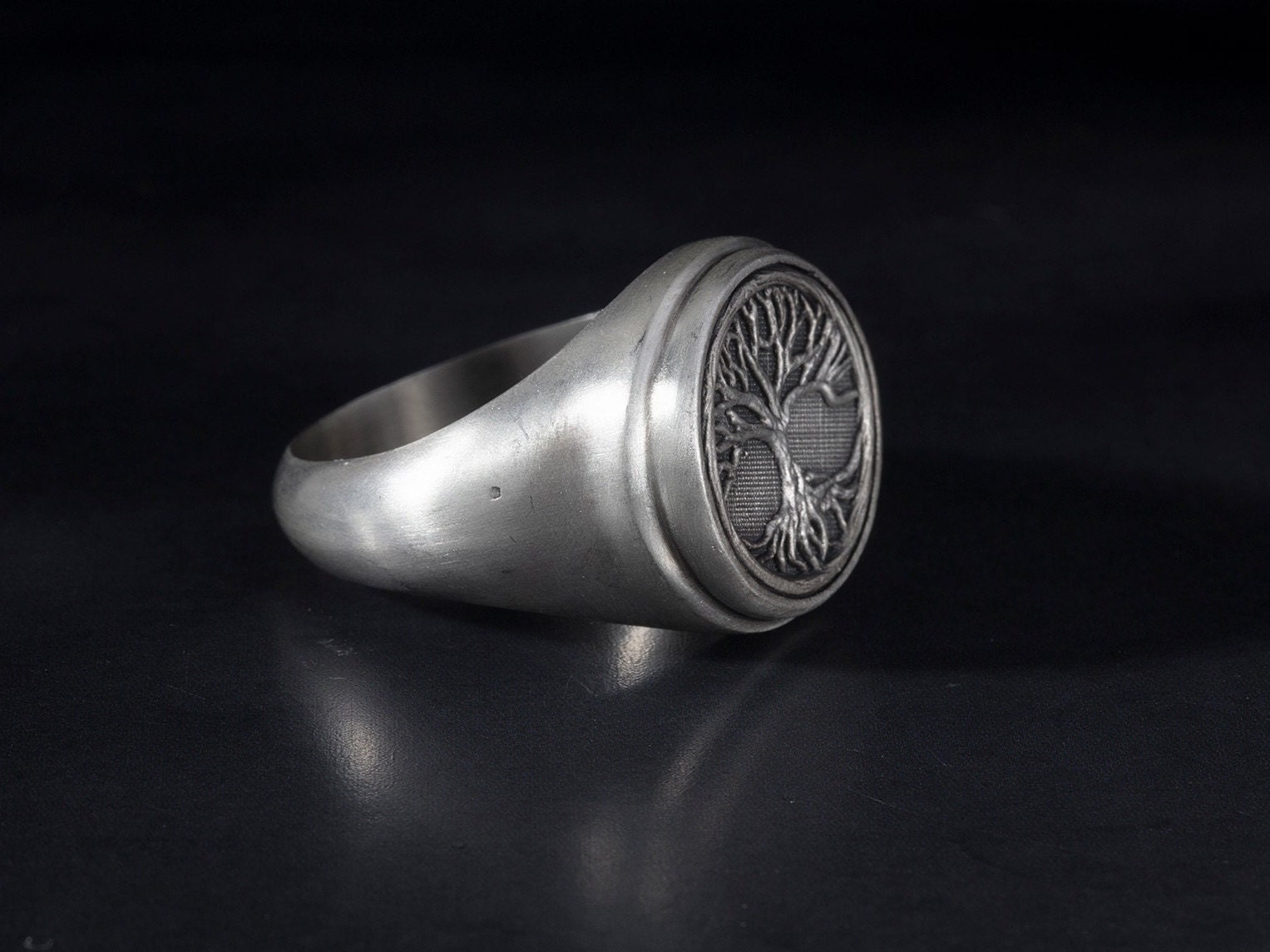 Sterling Silver Family Tree Ring Tree of Life Signet Rings - Etsy