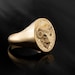14K Gold Ram Ring for Men, Men's Gold Statement Rings, 18K Solid Gold ...