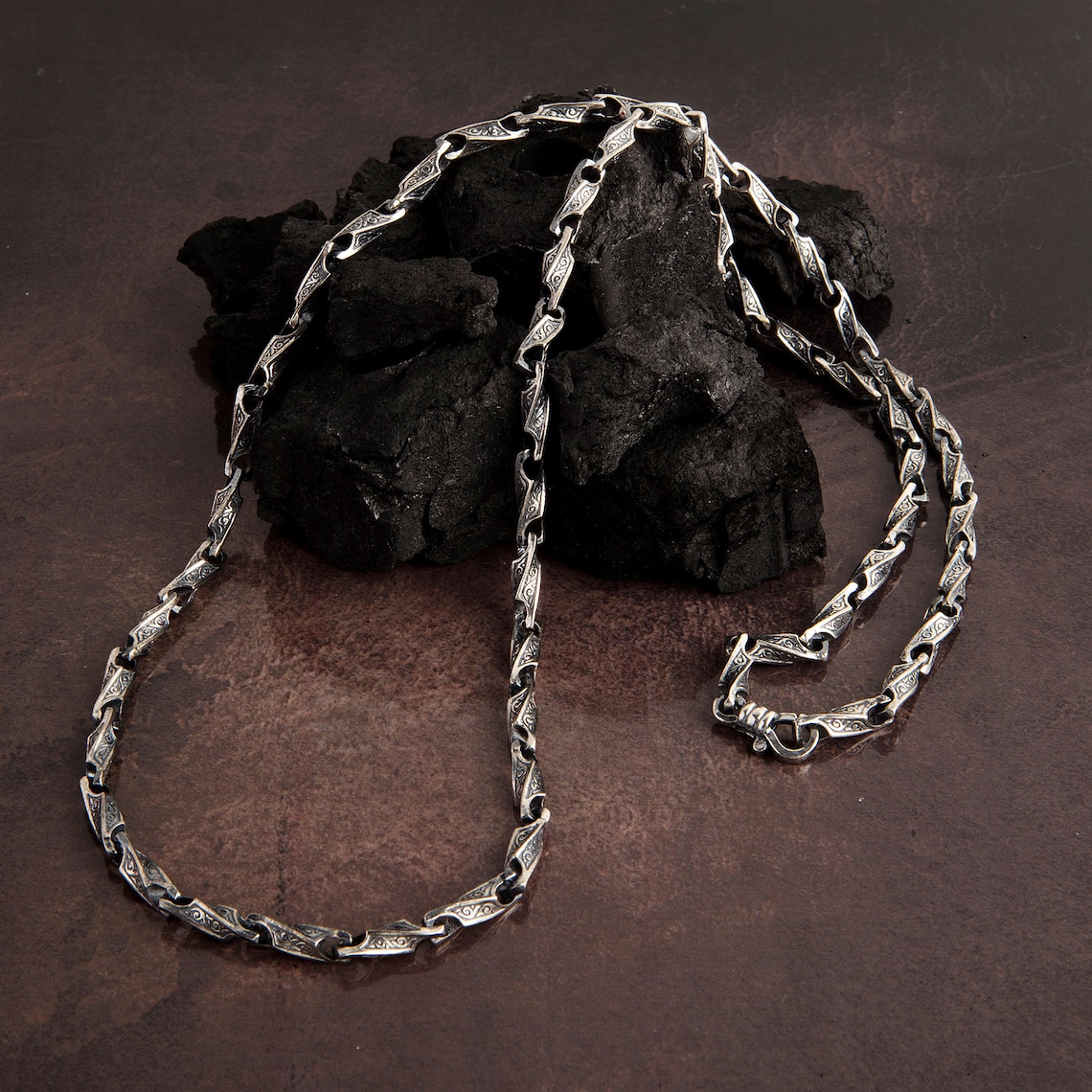 Silver Byzantine Chains Silver Handmade Chain Necklace - Etsy