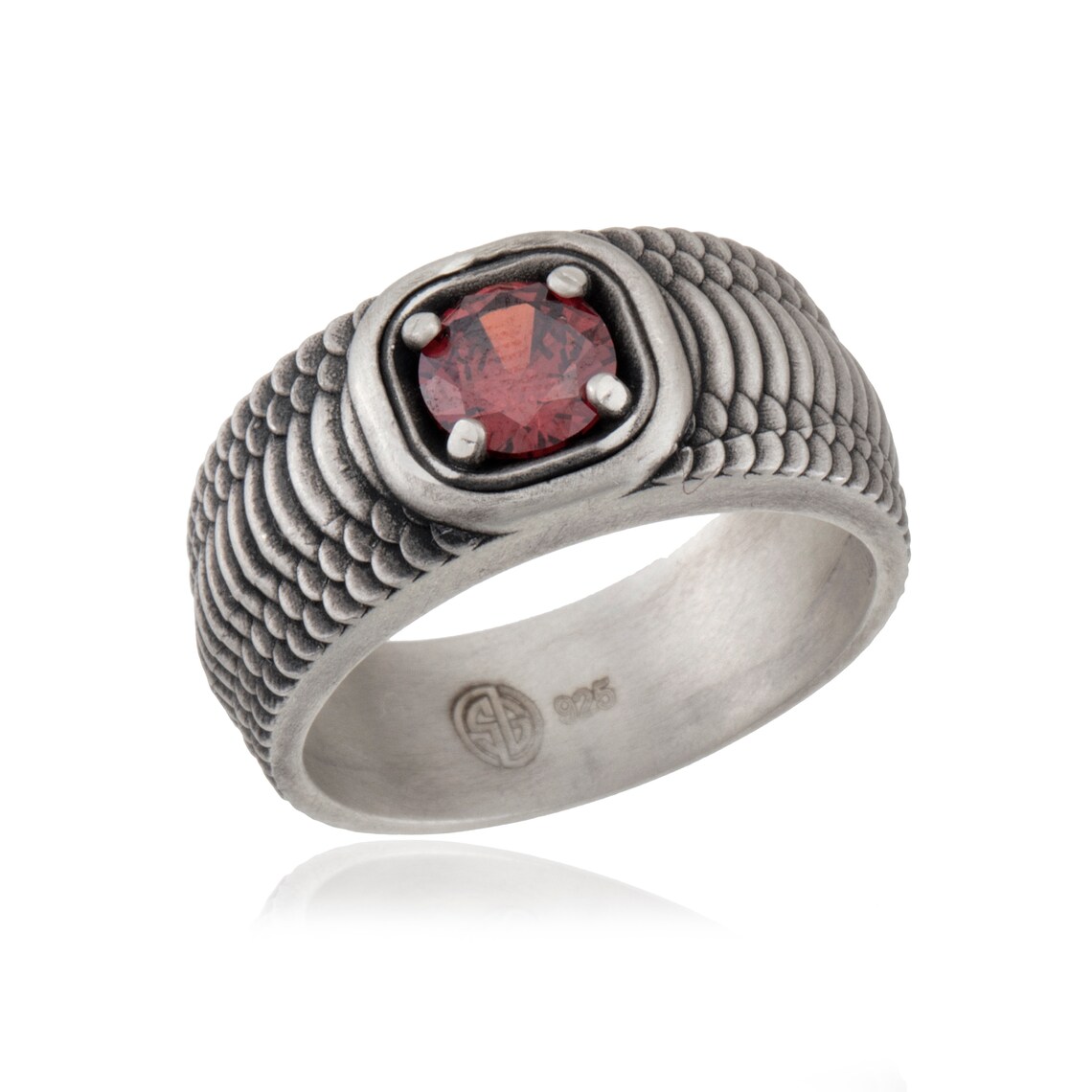 Round Gemstone Man Rings Sterling Silver Signet Men Rings - Etsy