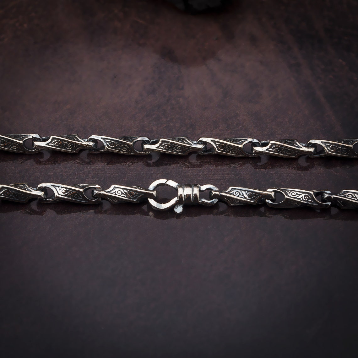 Silver Byzantine Chains Silver Handmade Chain Necklace - Etsy
