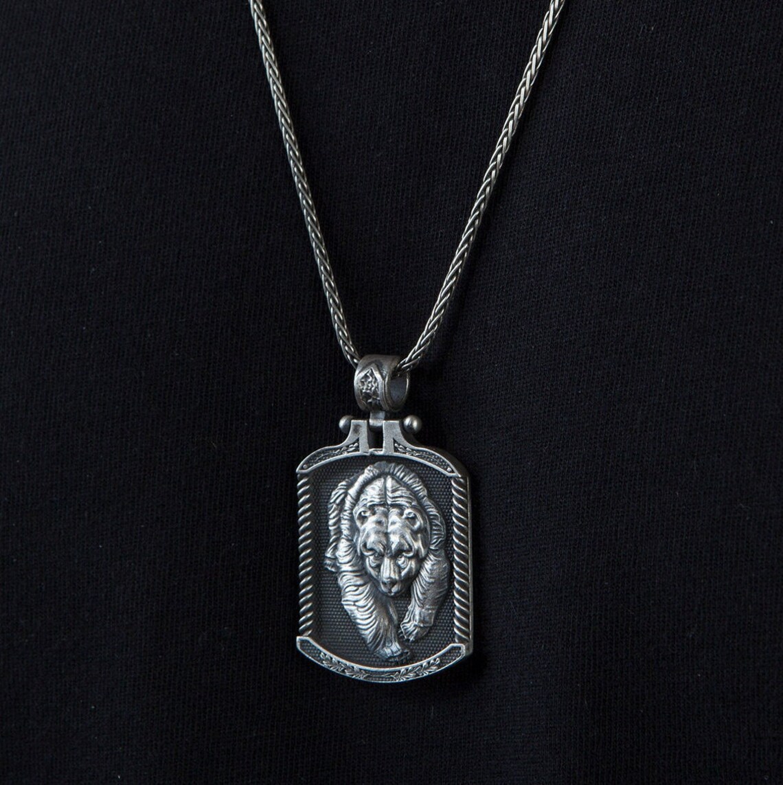 Silver Bear Necklace 925 Silver Animal Jewelry Nordic Bear - Etsy