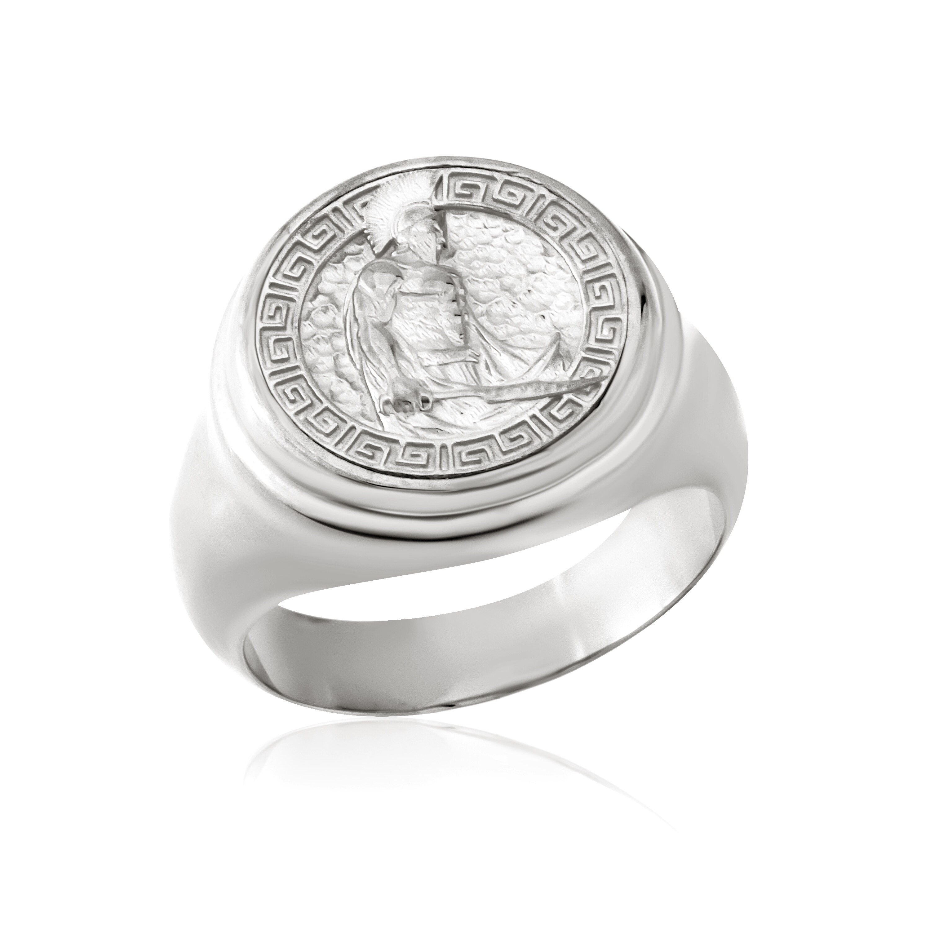 18K Gold Spartan Rings 14K Greek Warrior Rings Warrior Men - Etsy