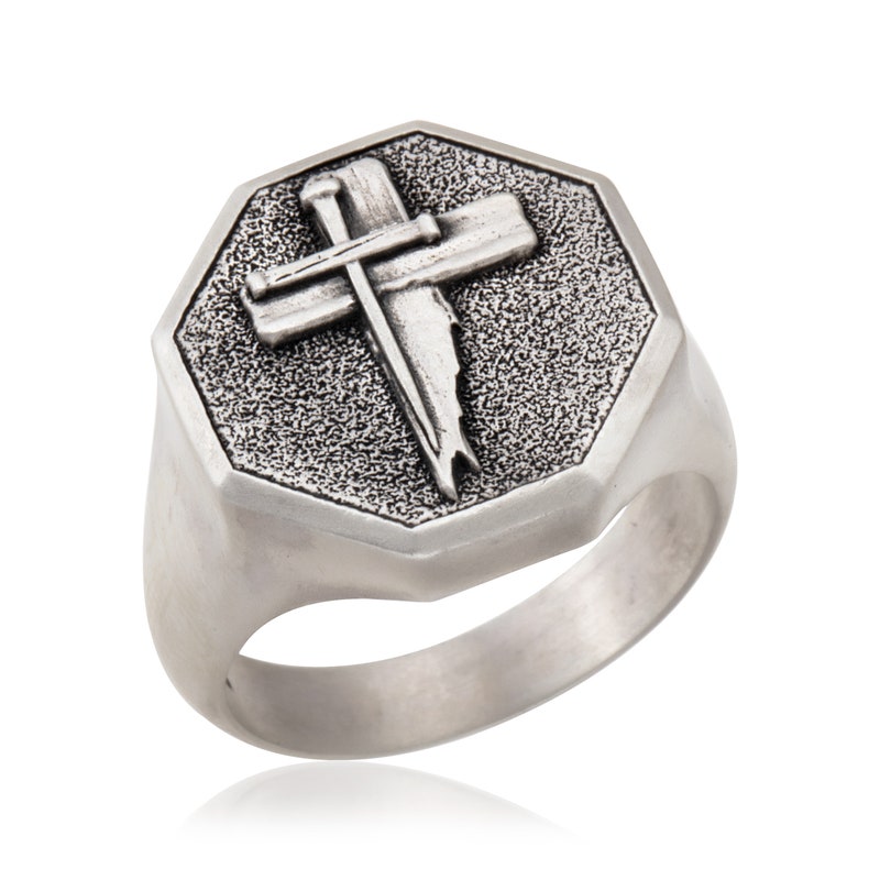 Christian Cross Ring - Etsy