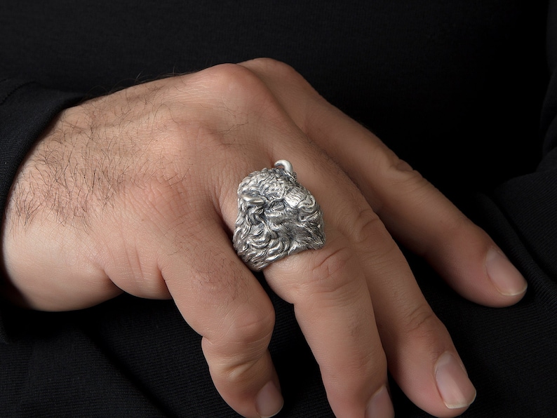 Solid Silver Wild Buffalo Ring, American Buffalo Rings, Gift for Men ...
