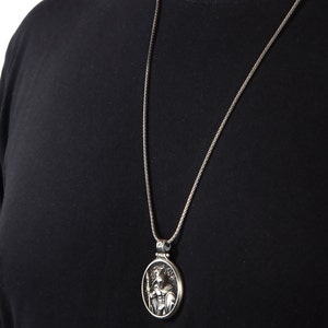925 Sterling Silver Greek Spartan Necklace, Warrior Man Jewelry, 300 ...