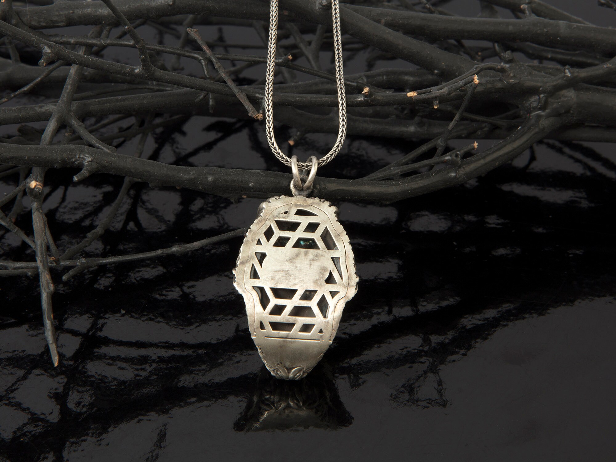 Solid Silver Skull Necklace Skull Pendant Bikers Jewelry - Etsy