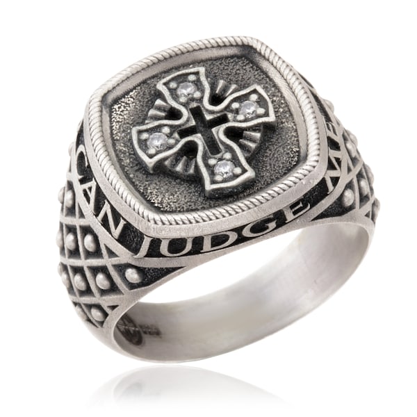 Mens Cross Ring - Etsy