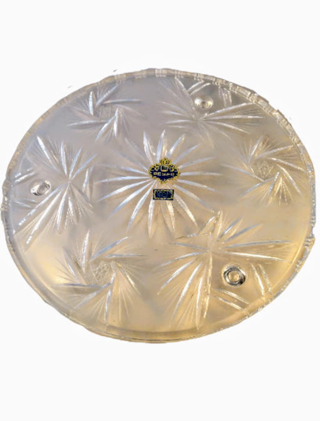 Beyer Vintage 11.5" Lead Crystal Cake Pedestal Stand - Etsy