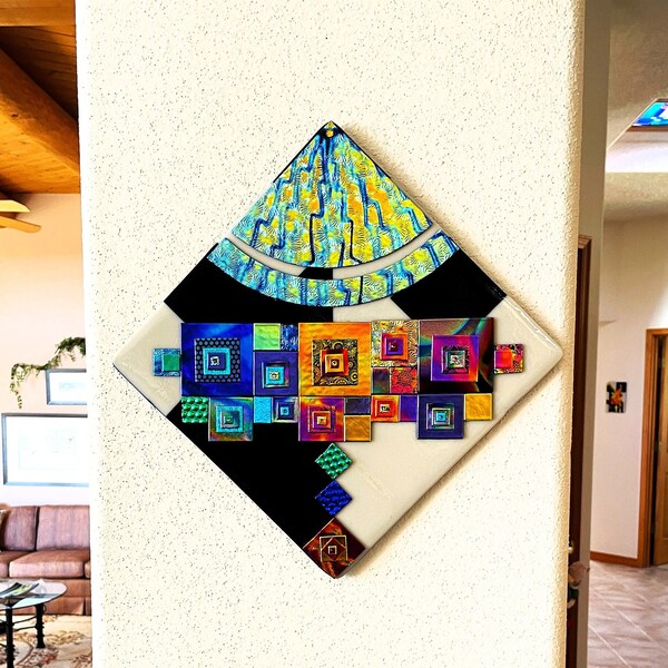 Fused Glass Tiles - Etsy