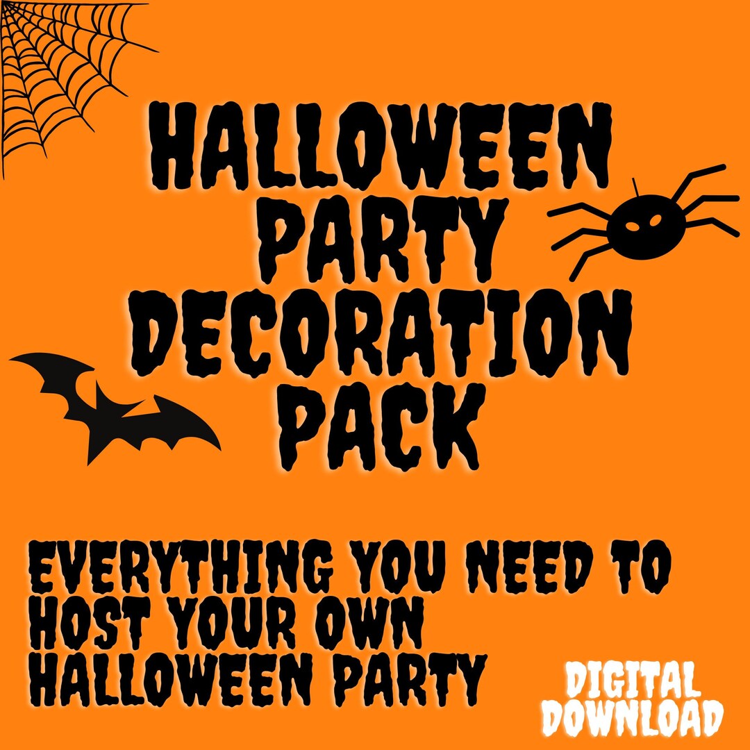 Halloween Party Package - Digital Download - Etsy