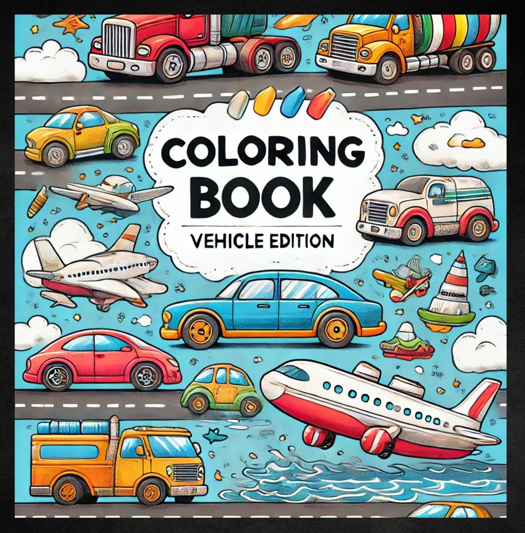 Vroom & Color: A World of Vehicles - Etsy