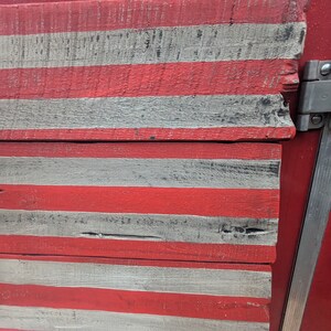 Custom Antique American Flag Made From Very Old Rough Cut Barn Wood ...