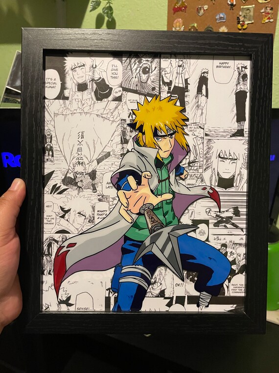 Hand Painted Custom Anime Frame With Manga Panel - Etsy