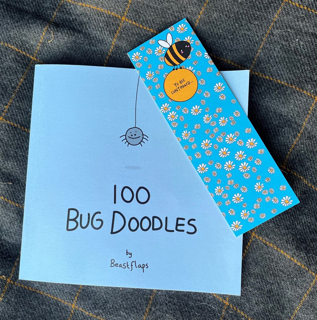 Recycled Illustrated Bookmark - Summer Bee - Cute - Pun - Eco-friendly ...