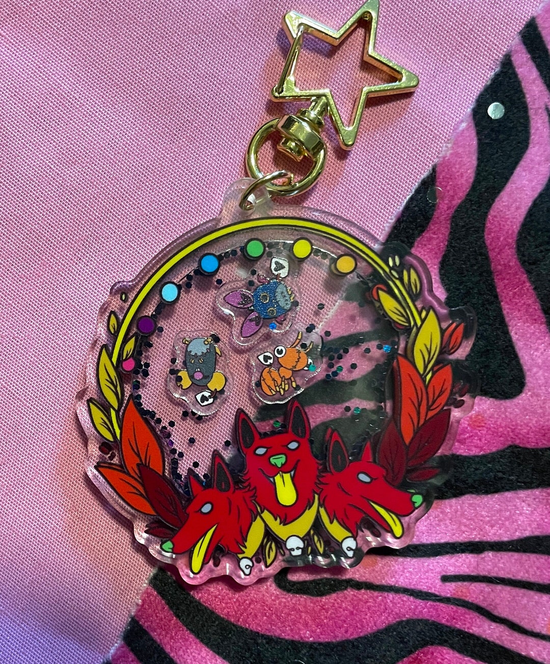 Hades Companion Shaker Keychain - Etsy