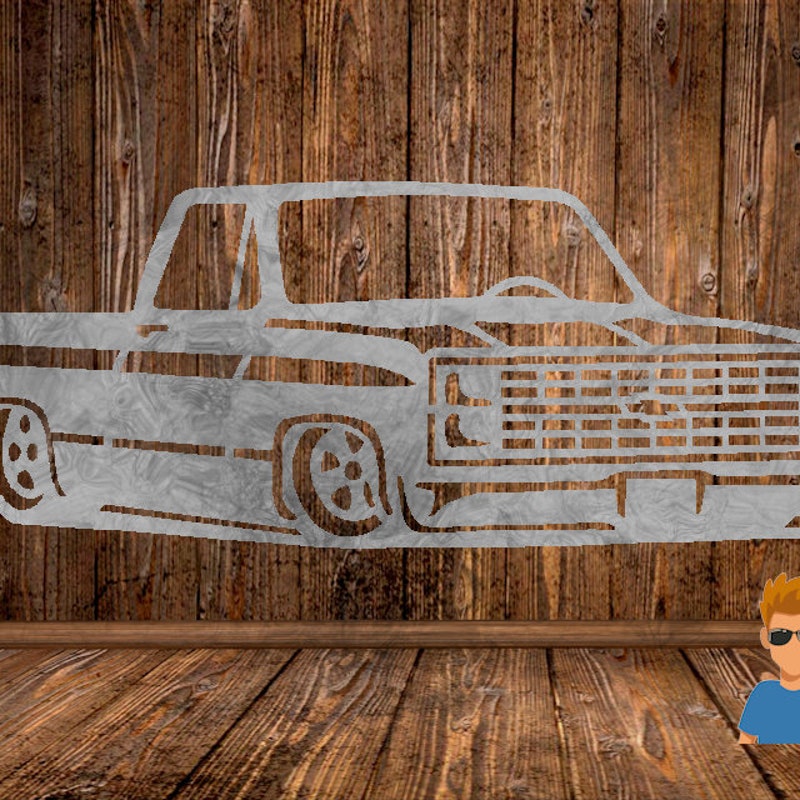 Squarebody Chevy Clipart - Etsy