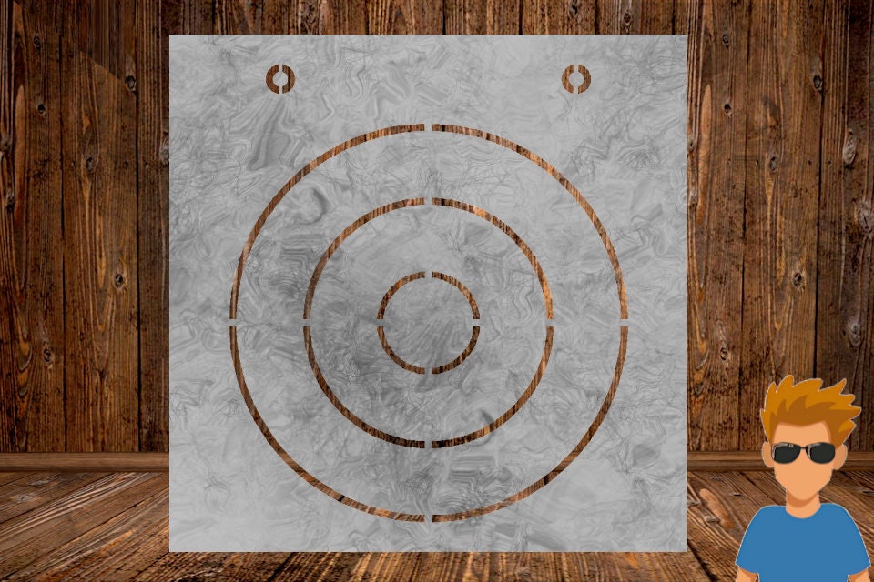 IATF Axe Throwing Target Template, Cut Ready SVG DXF Vector File - Etsy ...