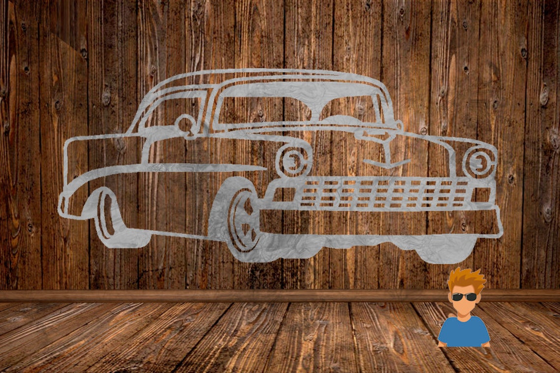CUT READY, 1956 56 Chevy Chevrolet,svg,dxf,vector File,plasma Cutting ...