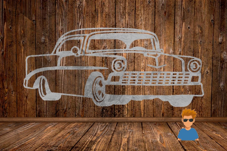 1956 Chevy Chevrolet Cut Ready Vector File (SVG, DXF) - Etsy