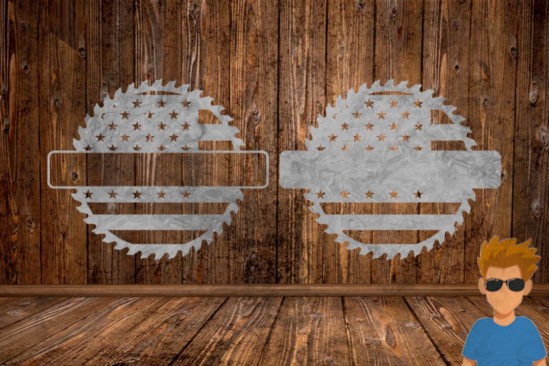 CUT READY, Saw Blade Flag Combo, Mancave,svg,dxf,vector File,plasma ...