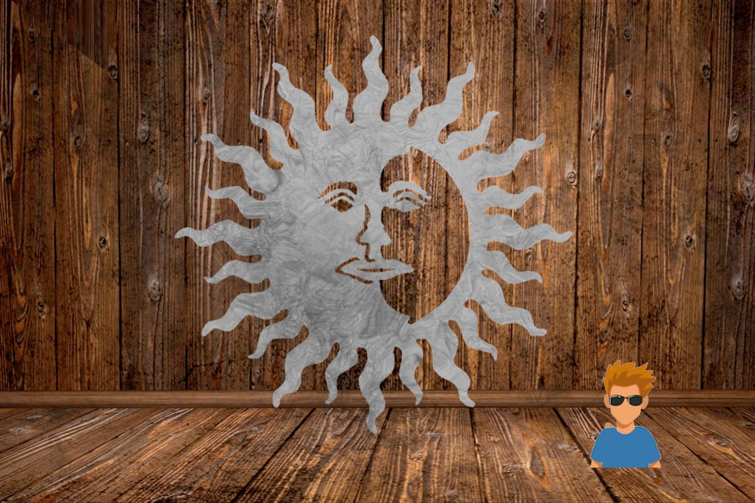 Celestial Sun Face SVG, Laser Cut File - Etsy