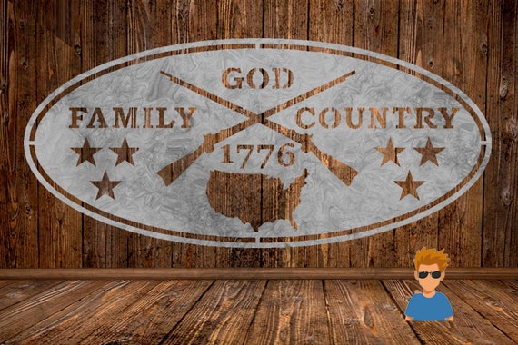 CUT READY God Family Country 1776svgdxfvector Fileplasma - Etsy