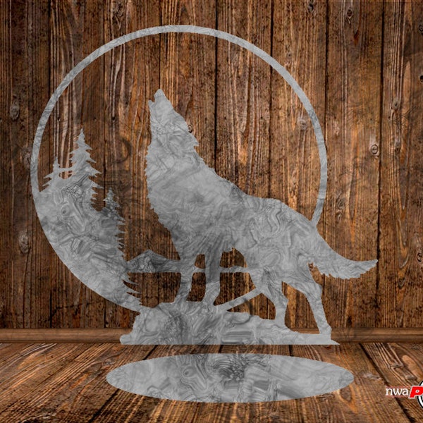 Wolf Howling at Moon - Etsy